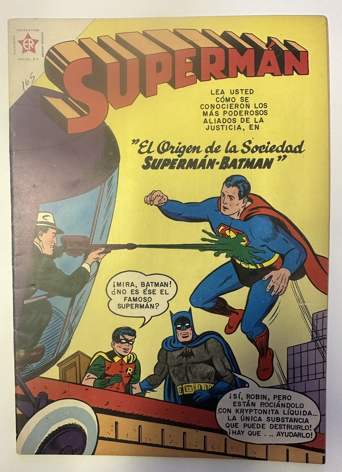 (1958) MEXICAN SUPERMAN #165 NOVARO MEXICO (Worlds Finest #94 Team ...