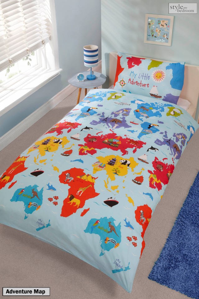 Kids Childrens Boys & Girls Single Bed Character Duvet Quilt Cover ...