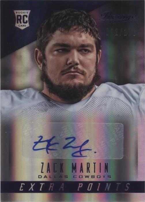 2014 Panini Prestige - Rookie Zack Martin #300 Extra Points Purple ...