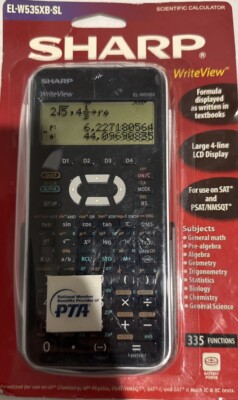Sharp EL-W516XB-SL Scientific Calculator. Twin Power. 556 Functions ...