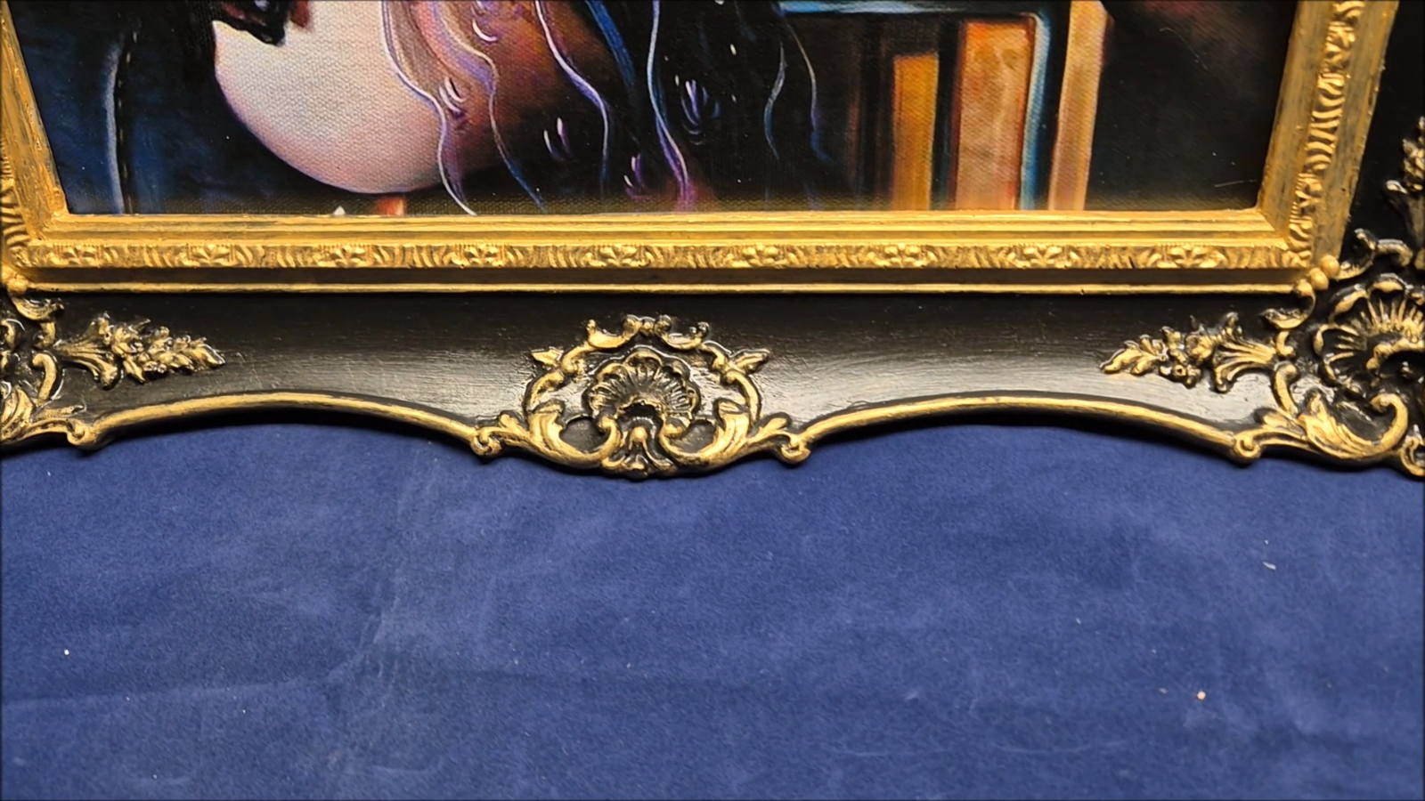 Madame Erotica Sexy Dame Akt Nude Bild mit Barock Rhamen Woman Erotic ...