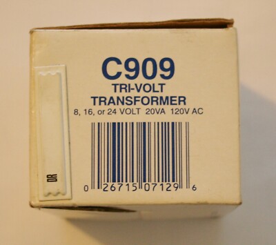BROAN-NUTONE C909 TRANSFORMER TRI-VOLT 8 16 24 VOLT 20 VA | eBay