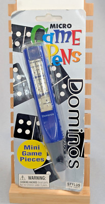 Micro Game Pens - Dominos; Pen with Mini Dominos Inside; New Old Stock ...