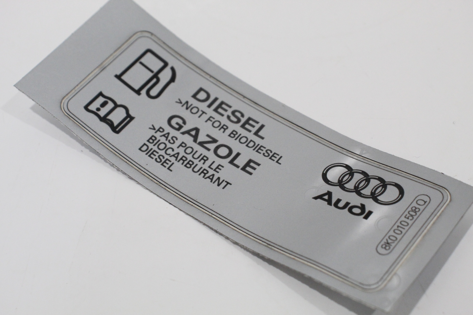 Audi A4 8K B8 Fuel Filler Flap Sticker Diesel New 8K0010508Q | eBay