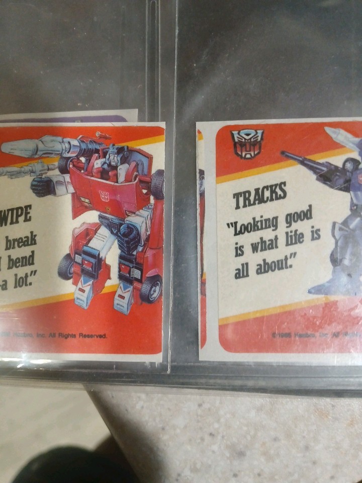 1985 Hasbro Transformers Card High Grade Set Prime Megatron Jetfire | eBay