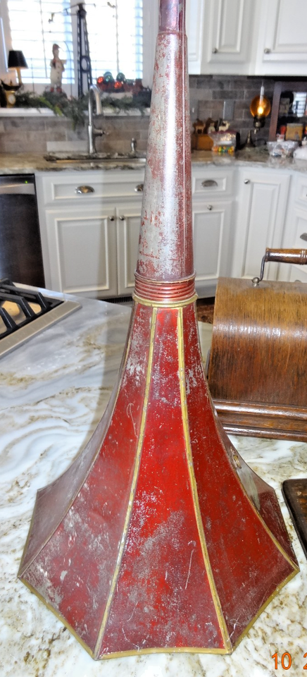 EDISON MODEL D MAROON GEM RED GEM PHONOGRAPH 2-4 MINUTE w/ K REPRODUCER ...