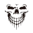 Universal Large Skull Graphic Decorative Sticker Decal Paster Car Truck ...