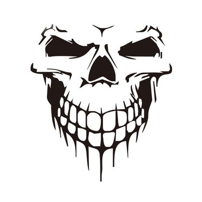 Universal Large Skull Graphic Decorative Sticker Decal Paster Car Truck ...
