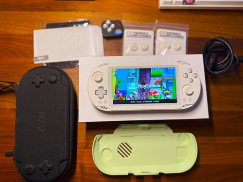 Odin 2 Mini Pro White -Bundle- 128+256GB with Hundreds of Games + Extra ...