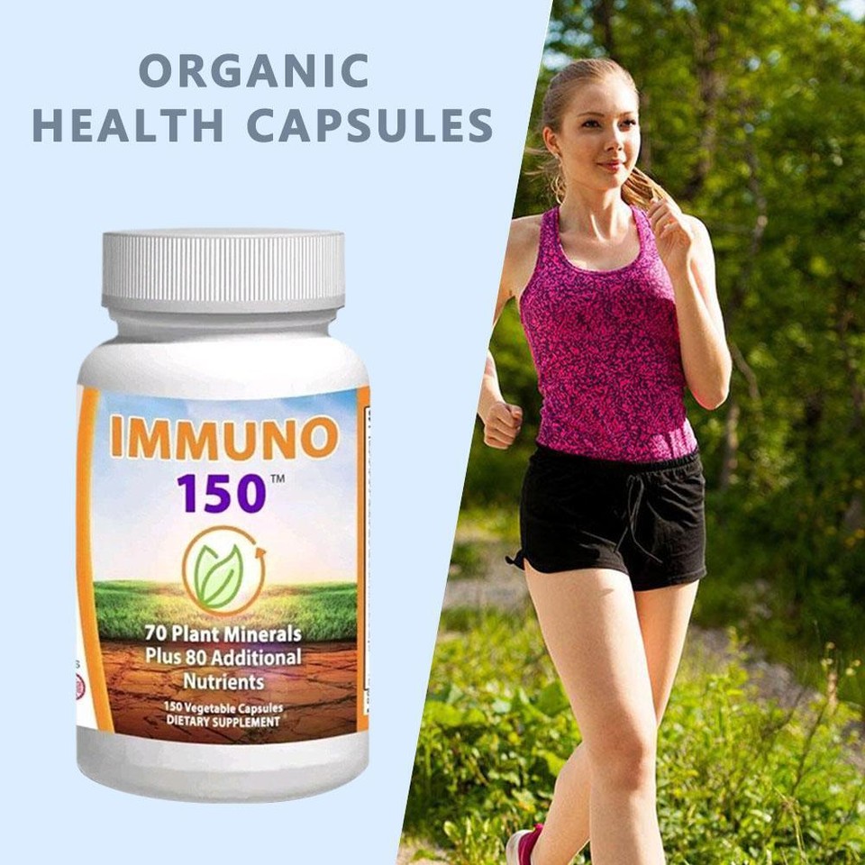Organic Wellness Immuno- 150 Capsules Plants Minerals & Additional ...