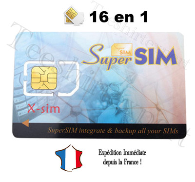 1 CARTE SUPER SIM VIERGE COPIE SAUVEGARDE CLONE TELEPHONE PORTABLE ...