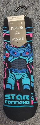 Stance NWT Socks Buzz Lightyear Star Command Pixar Kids Medium (Y 11-2 ...