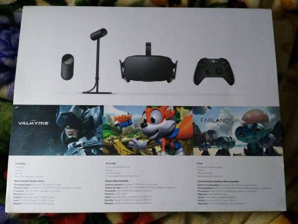Oculus Rift box with cloth and remote - NO DEVICE | eBay
