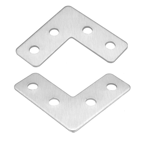 Flat Plate L Shape 40mmx40mm Size Angle Corner Brace Repair Brackets ...