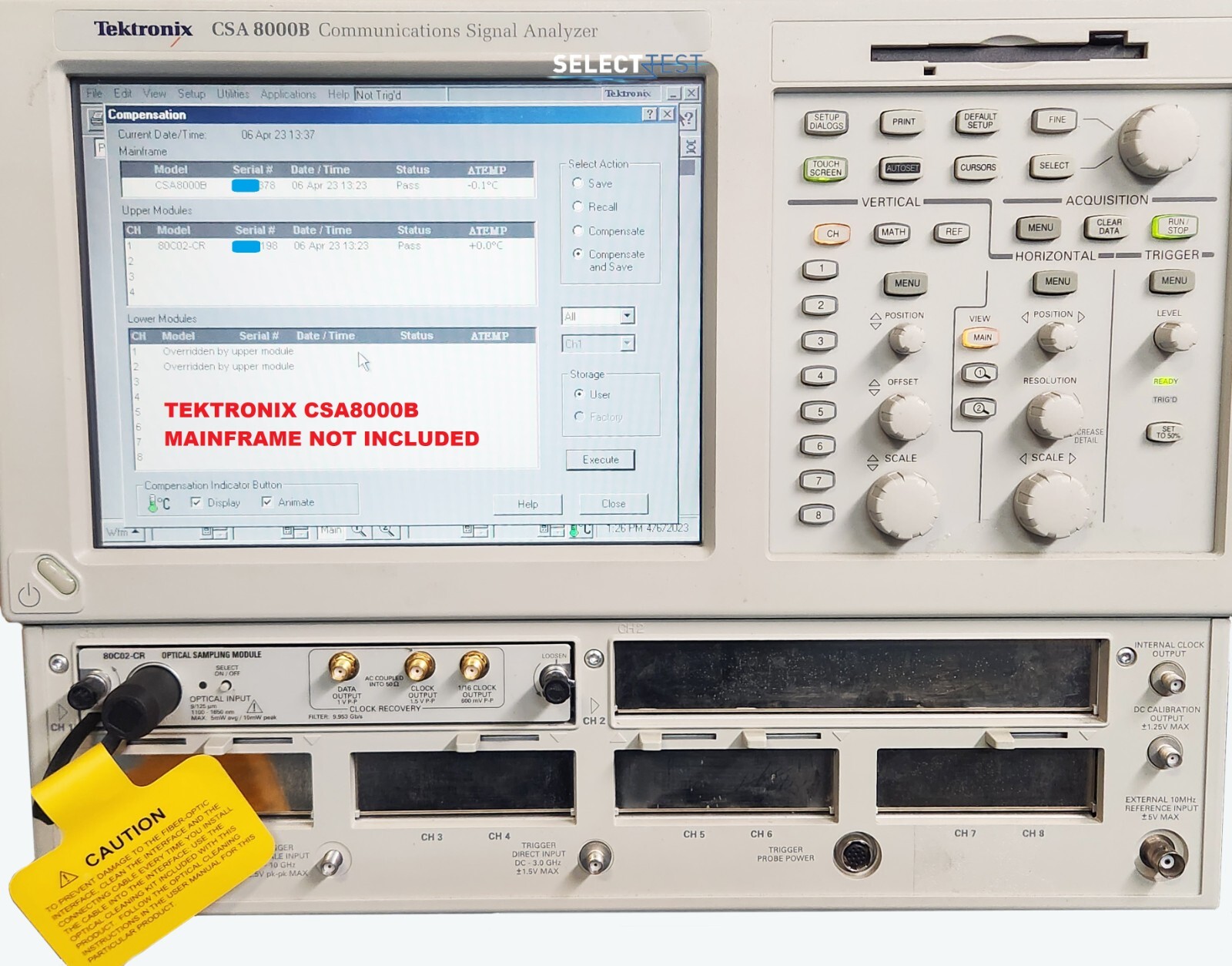 TEKTRONIX 80C02-CR SAMPLING MODULE 30 GHz W/CLOCK RECOVERY **LOOK ...