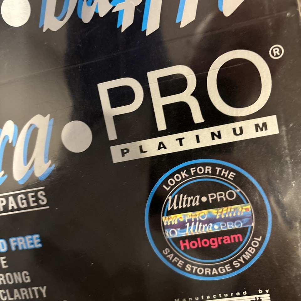 Ultra Pro 100 Pages Hologram Pages Trading Card Pages Platinum Series ...