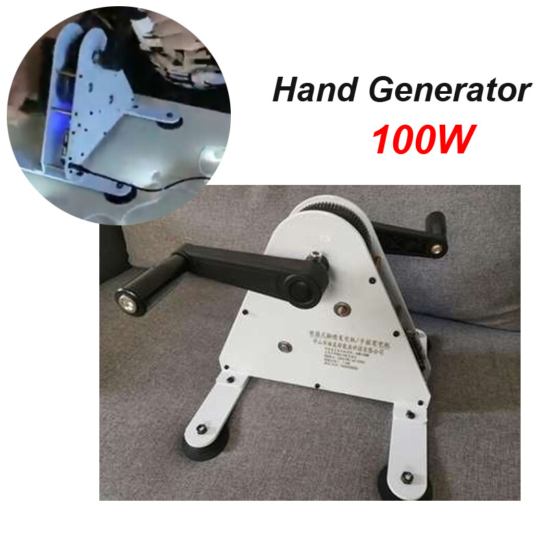 50/100W Foot Pedal Generator Small Hand-cranking Generator Spinning ...