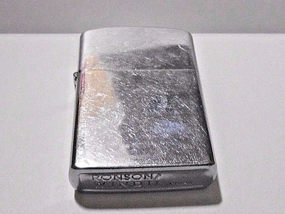 RETRO RONSON WIND II POLISHED CHROME FLIP TOP CIGARETTE LIGHTER | eBay