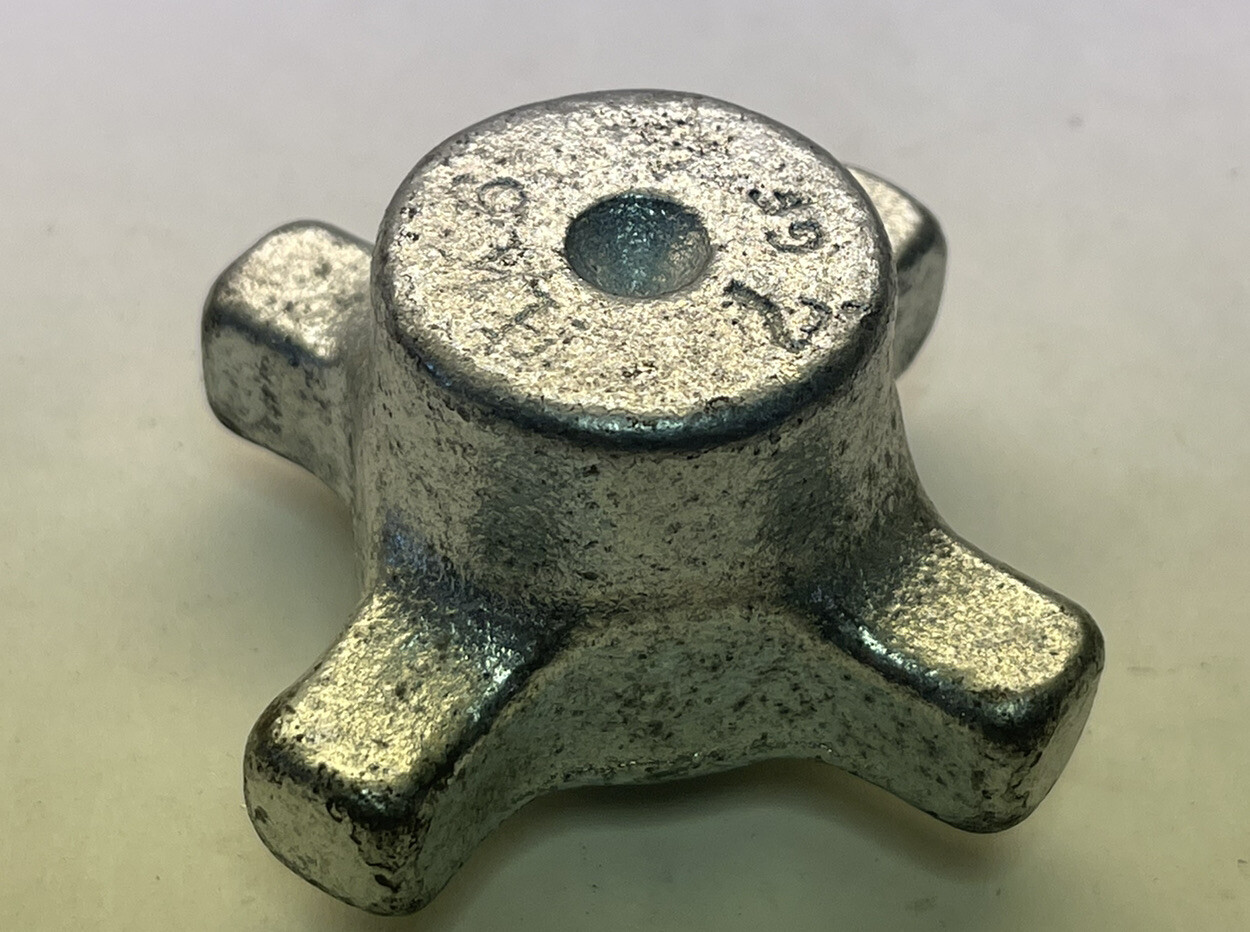 GF 4 Point Lobed CAST IRON Hand Knob 3"Across Uncut (NOV42) | eBay