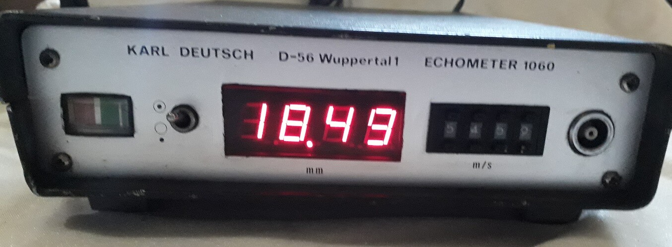 Karl Deutsch Echometer 1060 mit Prüfkopf Sensor Messgerät Echograph ...