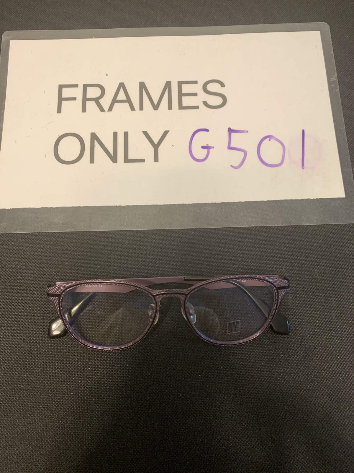 Menizzi M3061 COL.01 Eyeglasses Frames Black Rectangular Full Rim 47-17 ...