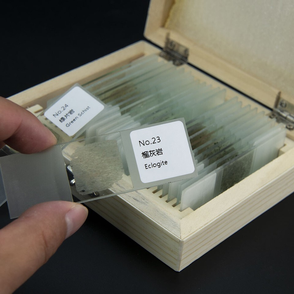 30um Geological Grinding Flakes Prepared Ore Rock Specimen Microscope ...