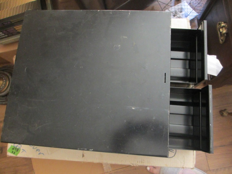 Stackable Steelmaster Index Card File 2 Drawer Cabinet Library Catalog ...