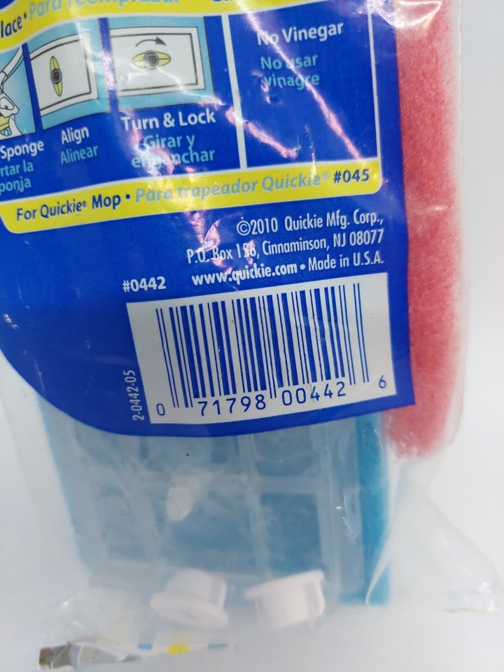 Quickie Automatic Sponge Mop Refill Type S - For #045 Mops - Blue ...