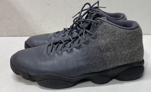 Jordan Men's Grey Leather Textile Sneakers Size 11 | eBay