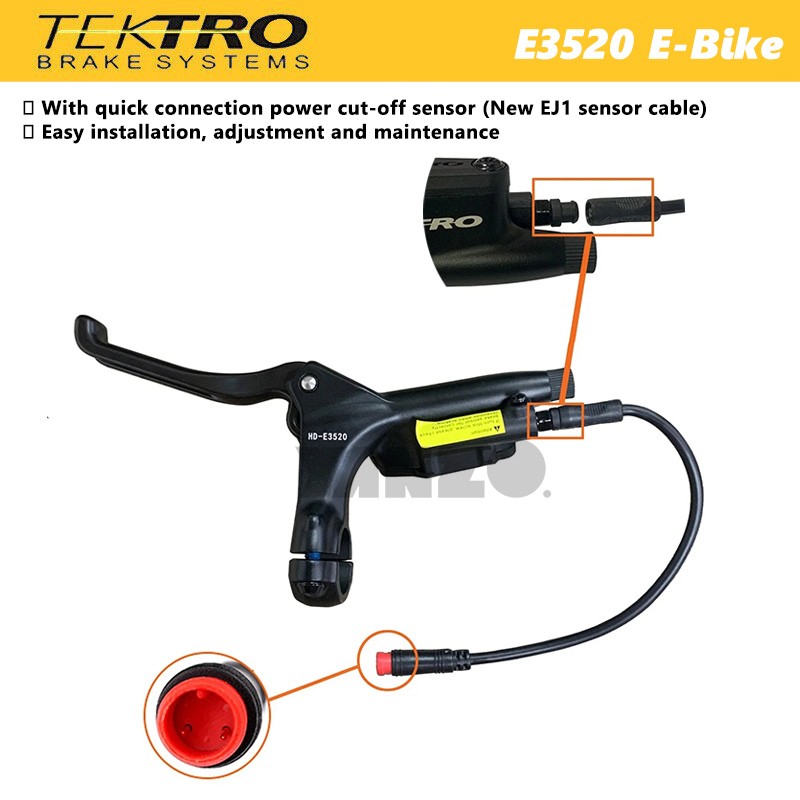 Tektro HD-E3520 E-Bike Disc Brake Set 2pin E350 Upgraded Version Front ...