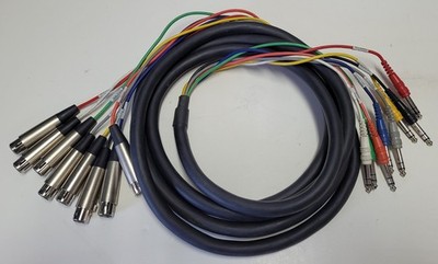 Hosa STX-805 8-Channel Audio Snake Cable 1/4" TRS to Female XLR 16ft | eBay