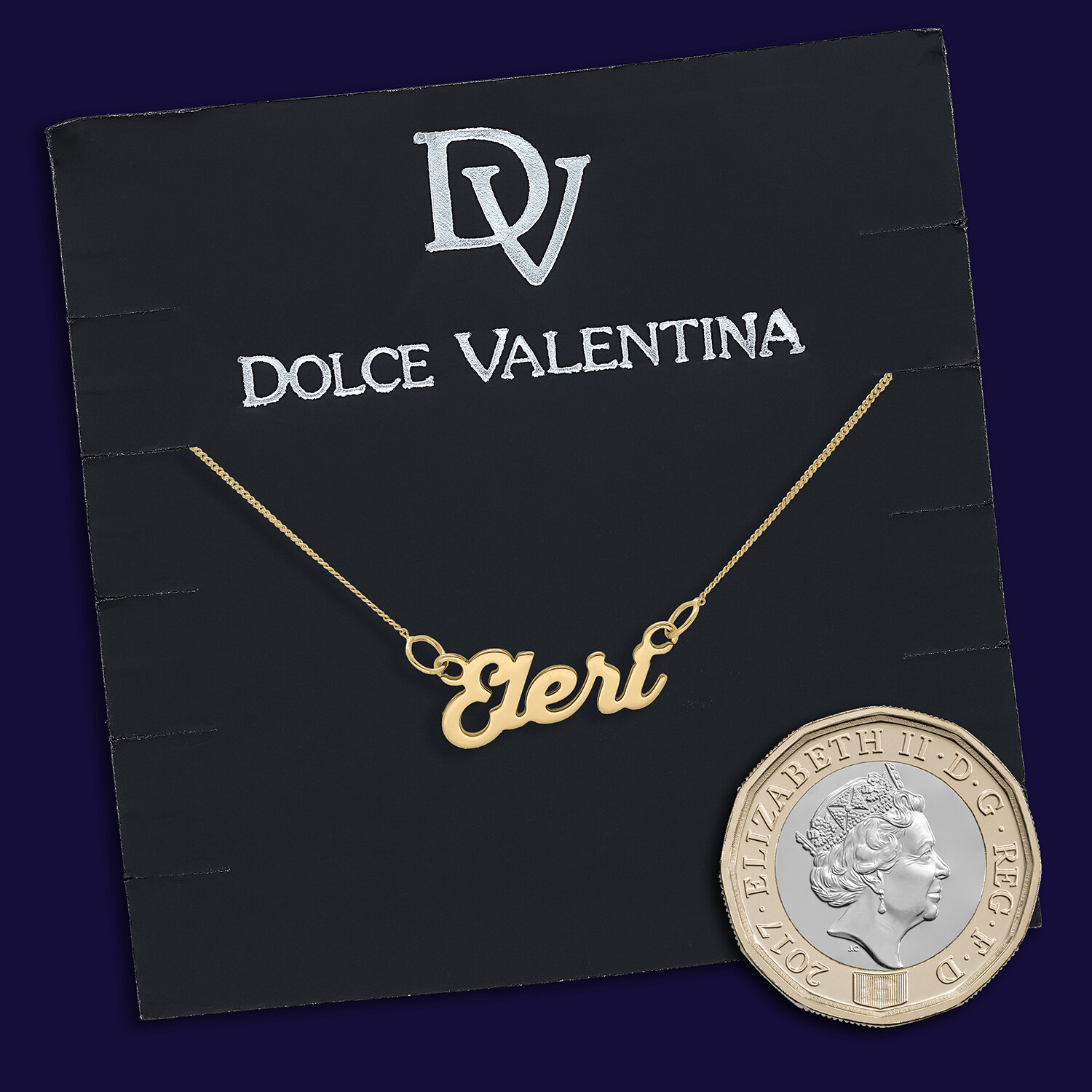 9ct Gold Personalised Name plate for her, perfect gift for any occasion ...
