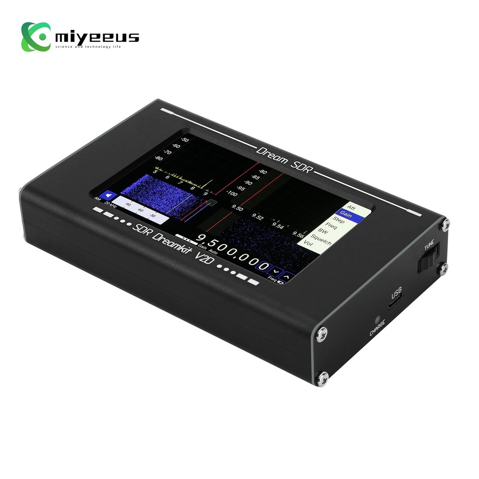 HAMGEEK SDR Dreamkit V2D 100K-2800MHz All Band Radio Receiver Built-in ...