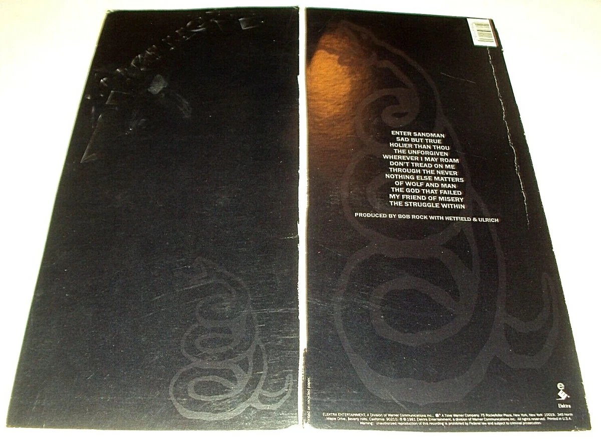 Metallica Black Album Back