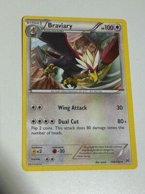 Braviary 130/162 Rare Pokemon TCG Card Breakthrough | eBay