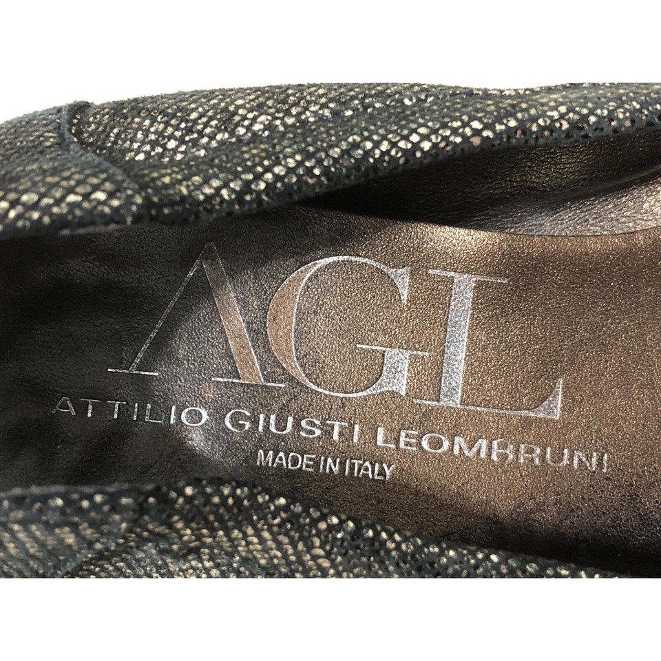 Woman's AGL Attilio Giusti Leombruni Leather Ballet Flats Shoes Size 37 ...