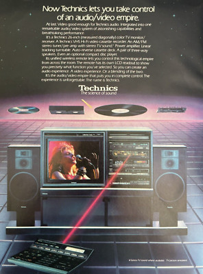 1985 Technics Hi Fi Video Cassette Recorder LCD Audio Stereo Vintage Print Ad | eBay