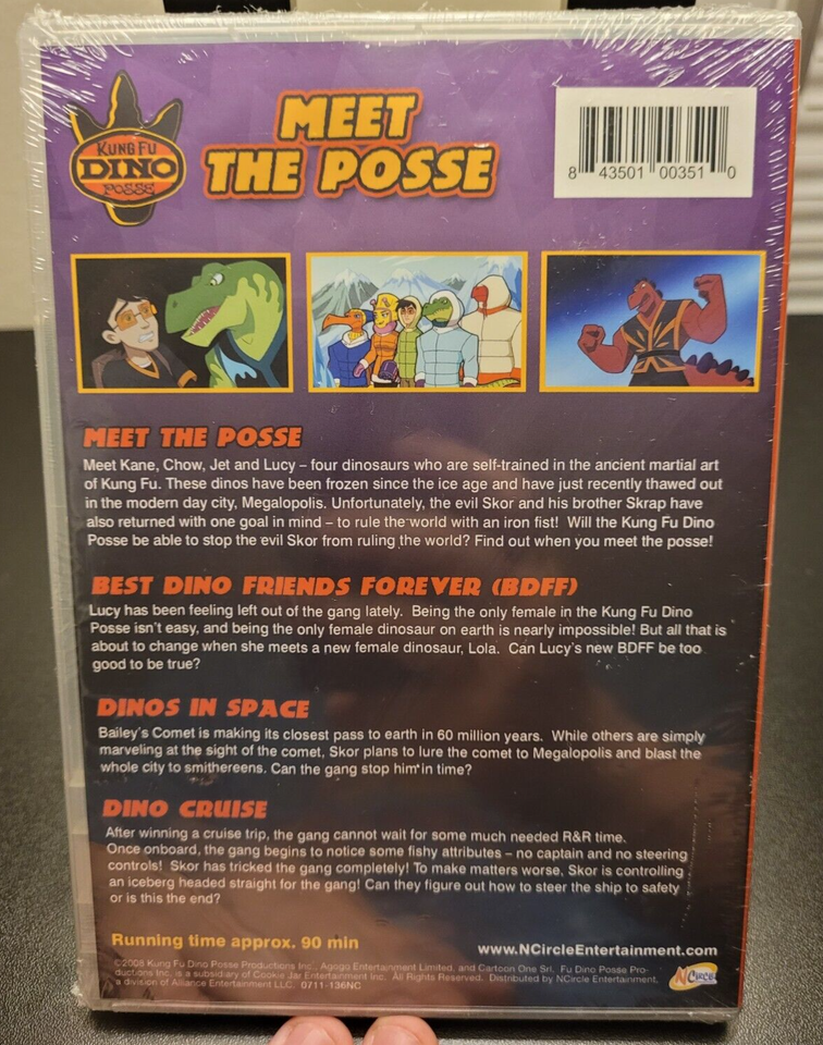 Kung Fu Dino Posse DVD NEW Meet The Animated TV Series Starz Kids ...