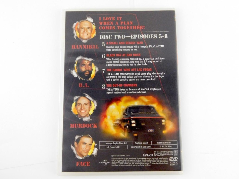 Universal Studios The A Team Season One and Season Two DVD Sets VERY ...