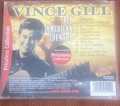 All American Country by Vince Gill (CD, Oct-2003, BMG Special Products ...