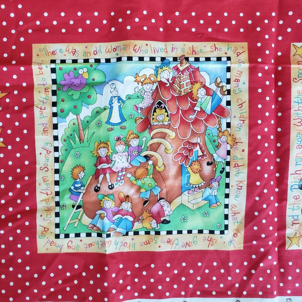 Delphine Cubitt Humpty Dumpty Story Time Rhymes Fabric Panels Henry ...