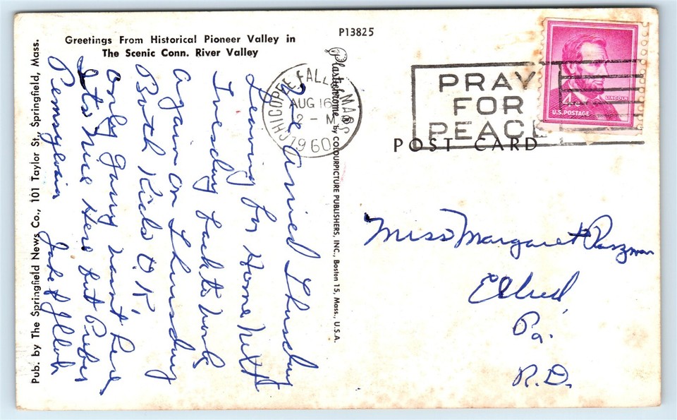 Postcard Massachusetts, The Bay State chrome map routes 1960 J169 | eBay