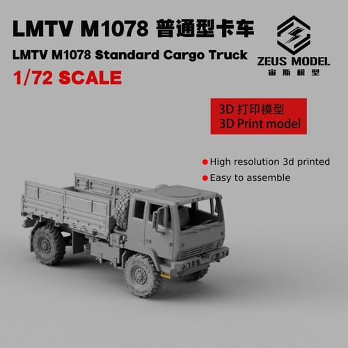 1/72/144 Military Model OSHKOSH LMTV M1078 Tactical Truck 3D printed ...