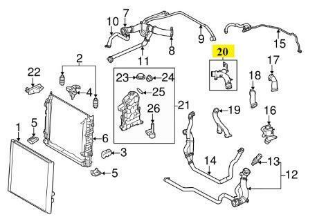 Jaguar F-Pace X761 Water Coolant Outlet Tube C2Z18658 GENUINE for sale ...