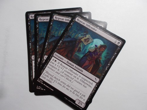 Repeat Offender x4 MTG MAKM Black Common Creature NM/M | eBay