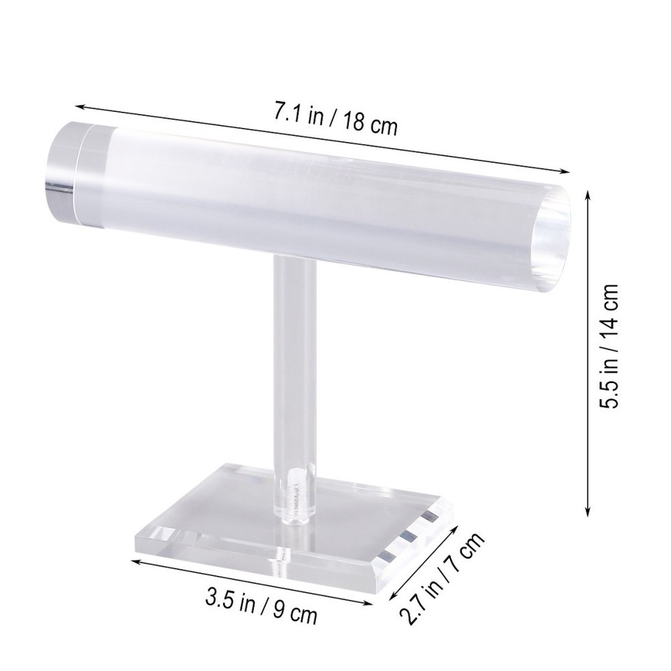 Portable Clear Solid Acrylic Single Layer Jewelry Bracelet Bangle Watch ...