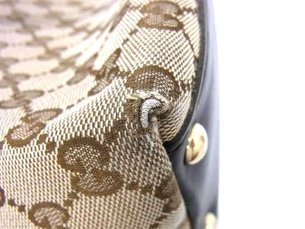 GUCCI Tote Bag New Brit 169946 Beige Brown GG Canvas Leather Women s Shoulder Ba | eBay