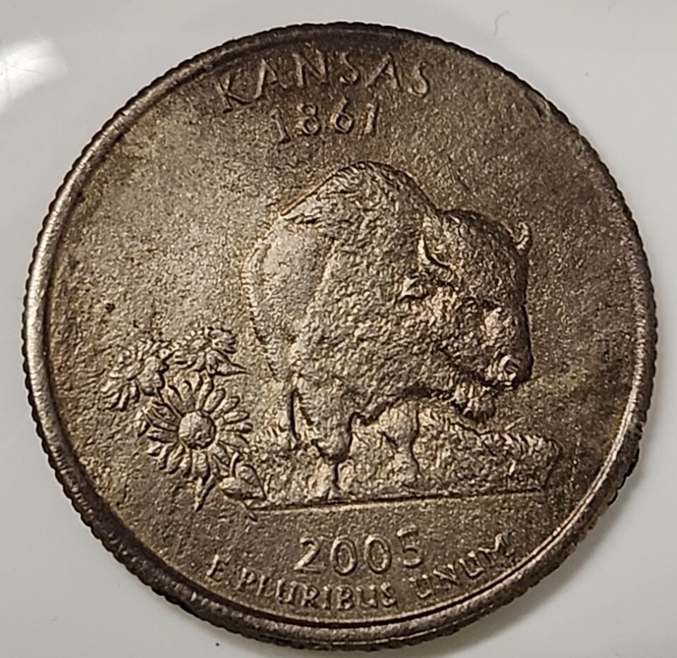 2005 Kansas State Quarter Improperly Annealed Minting Error | eBay