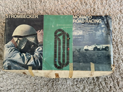 Vintage 1966 Strombecker Monaco Road Racing Slot Car Set 1/32 Scale ...