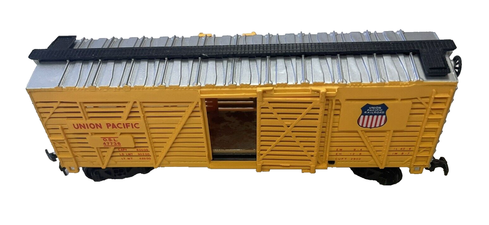 (Bachman) Union Pacific O.S.L. 47736 Cattle Livestock Box Car HO Scale ...